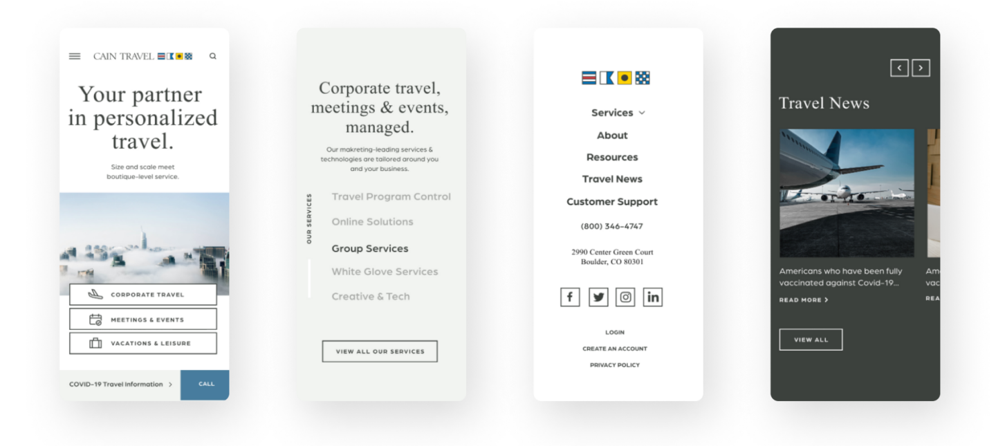 Case Study: Cain Travel Agency Web Development | Blennd