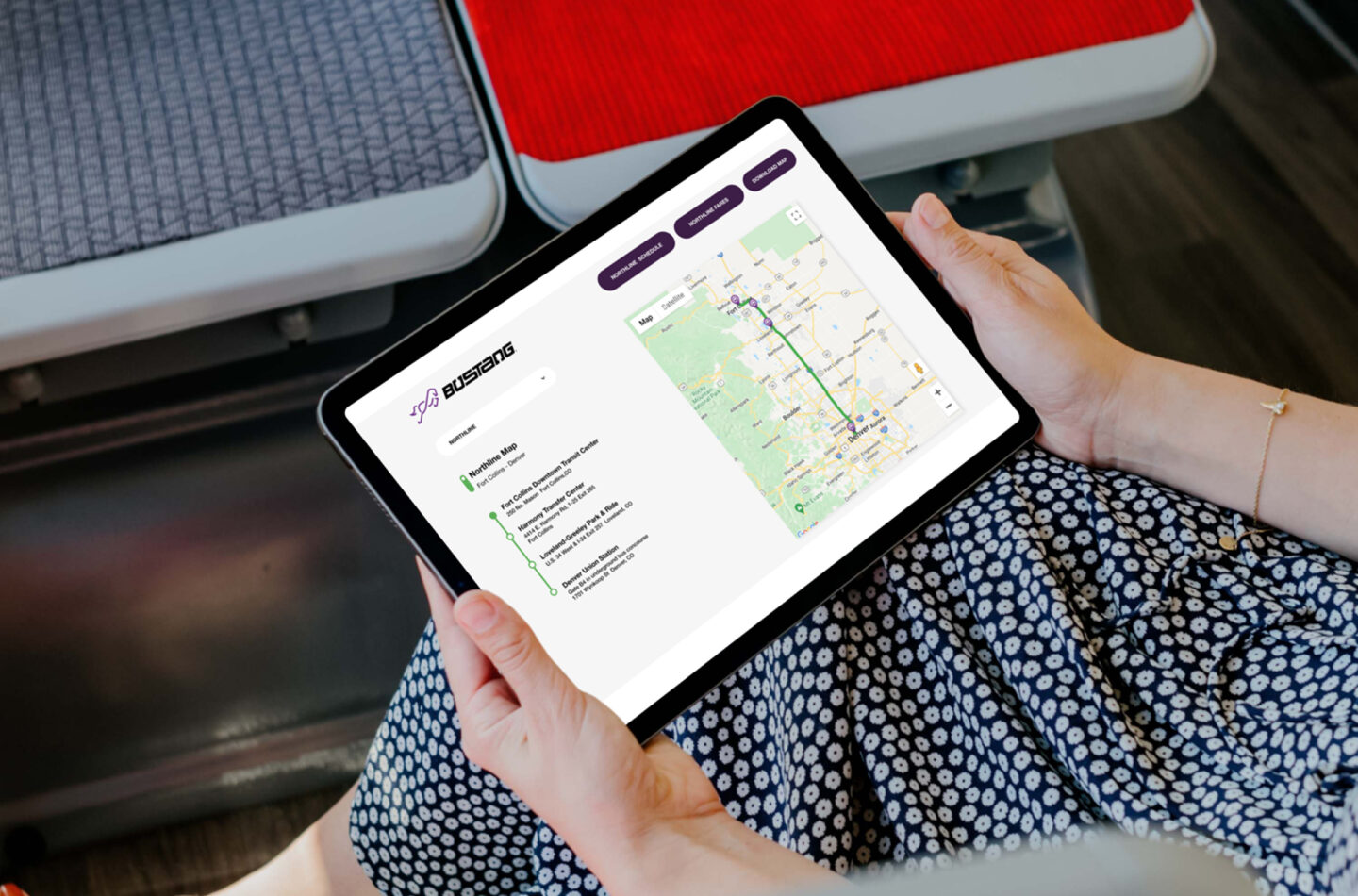 Bustang (CDOT) Transport Website Design | Blennd